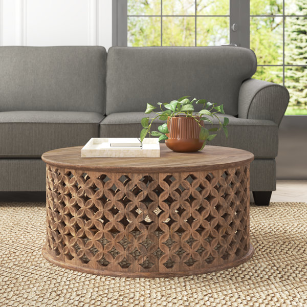 Round lattice coffee table store
